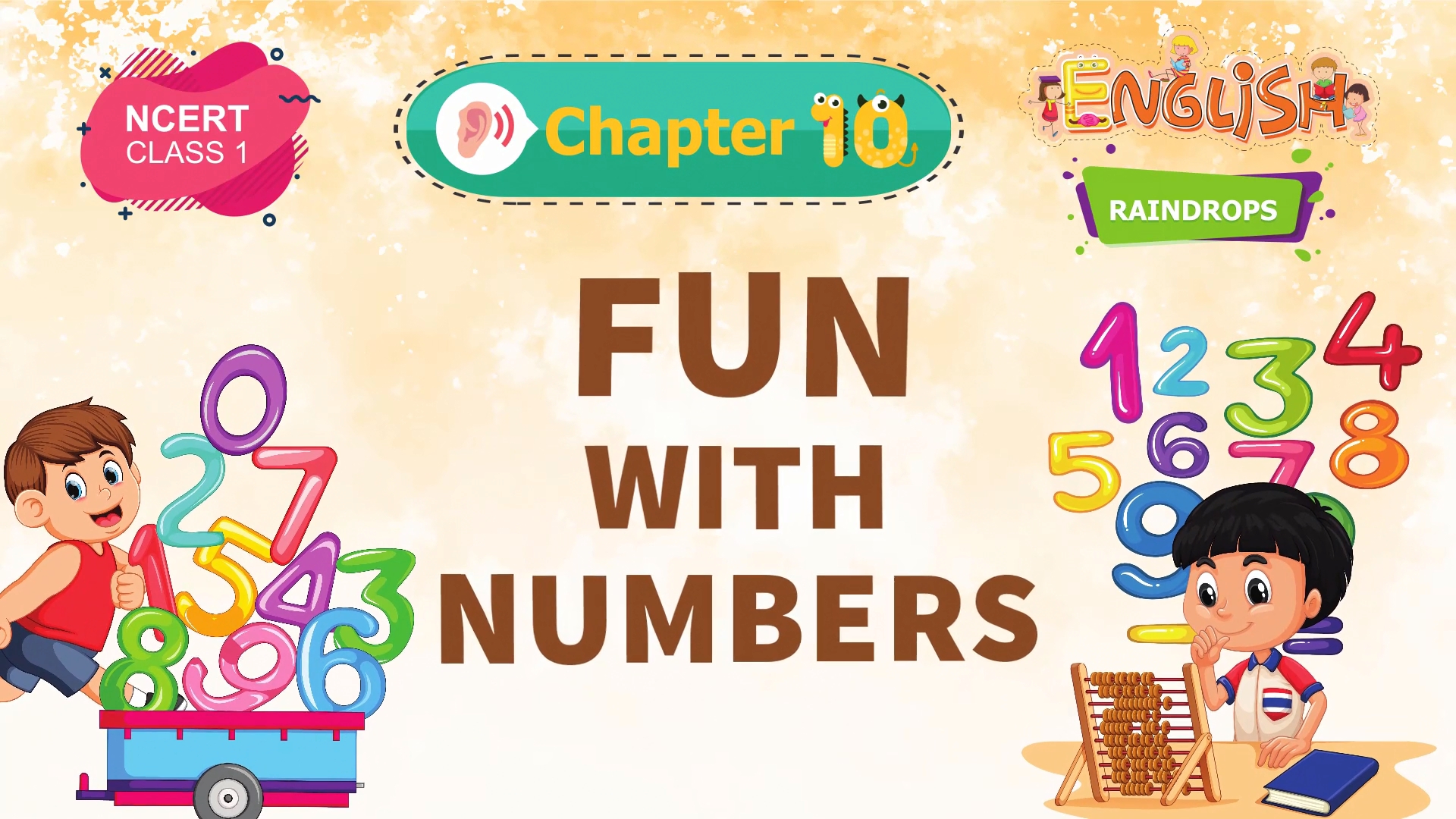 Fun With Numbers Raindrops Chapter 10 Ncert Class 1 Calp Training