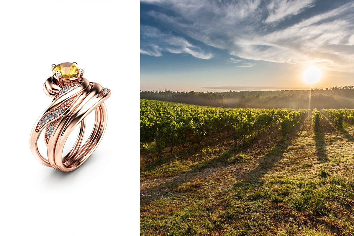 Engagement rings based on international wedding destinations