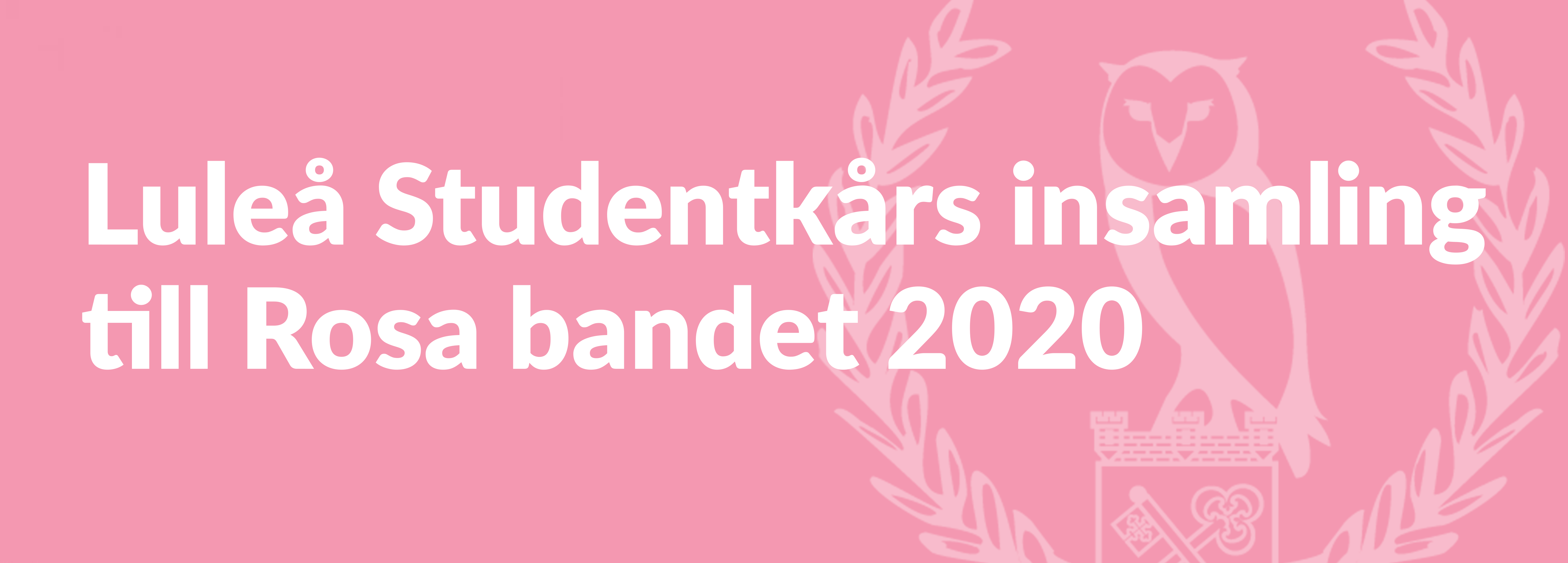 Luleå Studentkår för Rosa Bandet 2020 | Cancerfonden Luleå Studentkår för Rosa Bandet 2020 | Cancerfonden