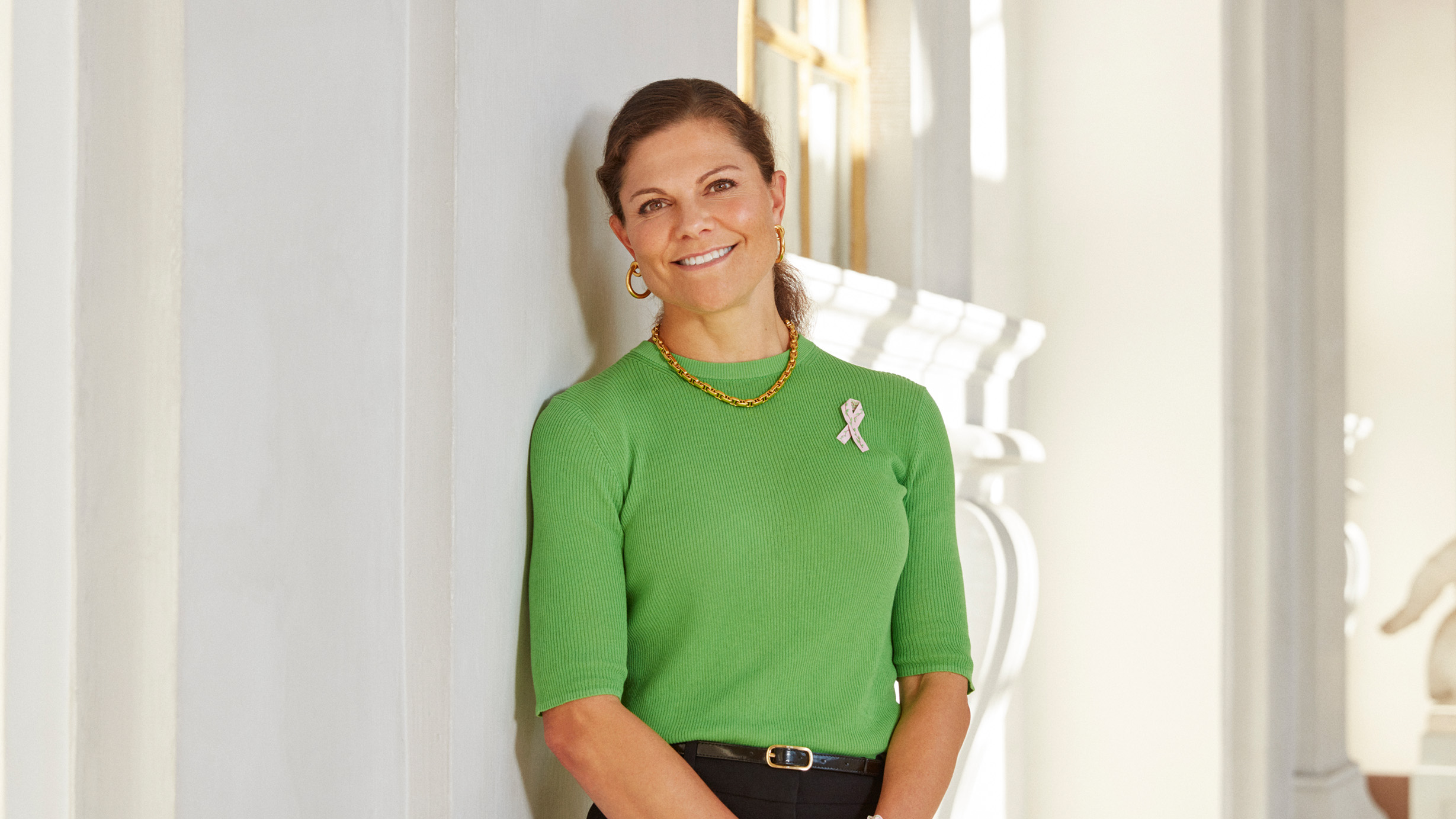 Kronprinsessan beskyddare av Cancerfondens Rosa Band 2025 | Cancerfonden