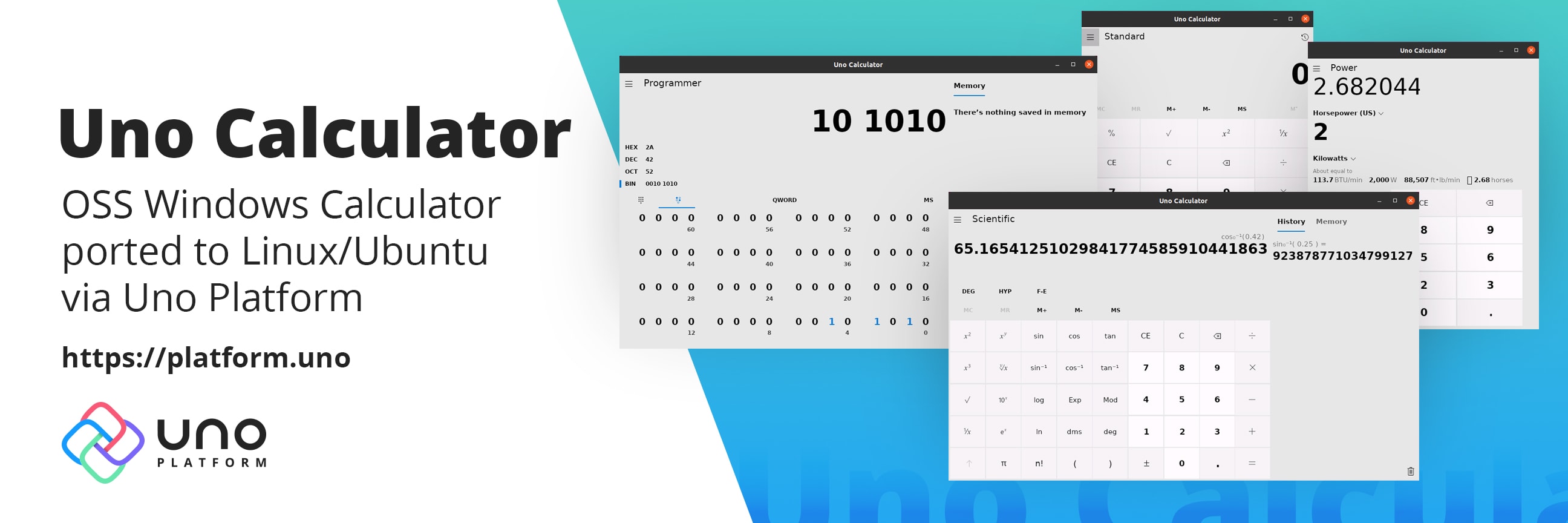 The Windows Calculator on Linux with Uno Platform | Ubuntu