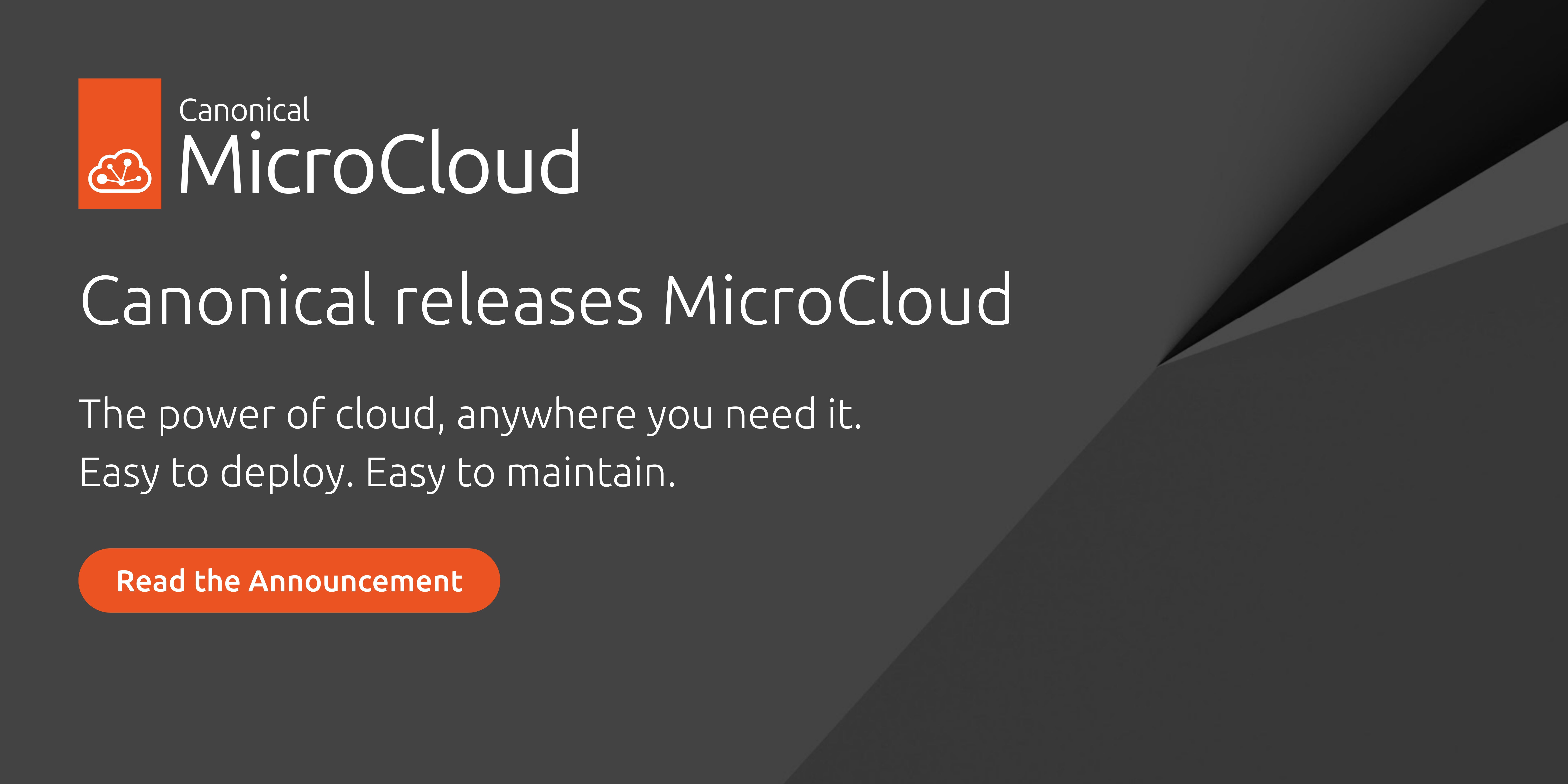 Canonical releases MicroCloud: a low-touch private cloud within everyone’s reach