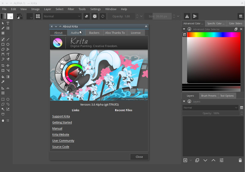 Snap interview with Krita