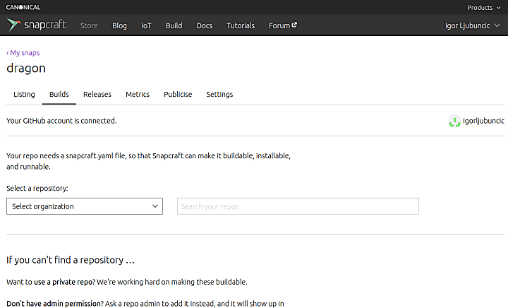 Tour of the snap developer account in the Snap Store | Snapcraft