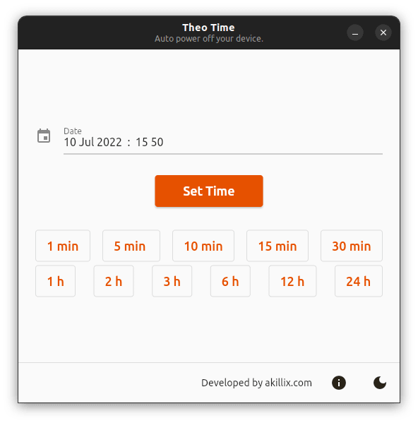 Install Theo Timer on Linux | Snap Store