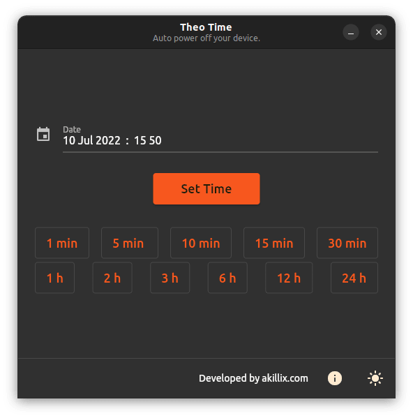 Install Theo Timer on Linux | Snap Store