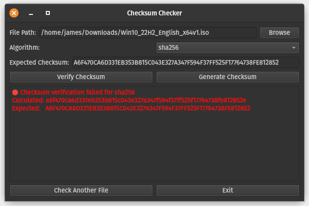 Install checksumchecker on Linux | Snap Store
