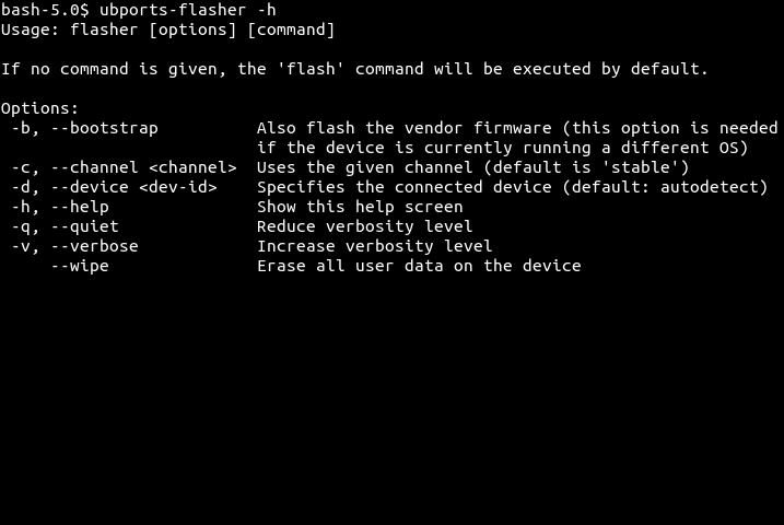 Install ubports-flasher on Linux | Snap Store