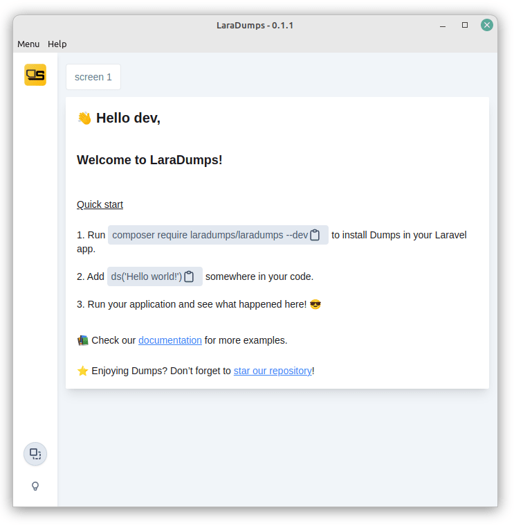 Install LaraDumps on Arch Linux using the Snap Store | Snapcraft