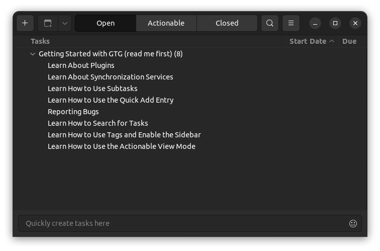 Install Getting Things GNOME! on Linux | Snap Store