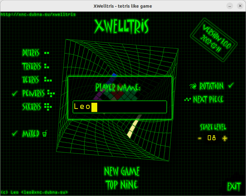 Install XWelltris (Windows) on KDE Neon using the Snap Store | Snapcraft