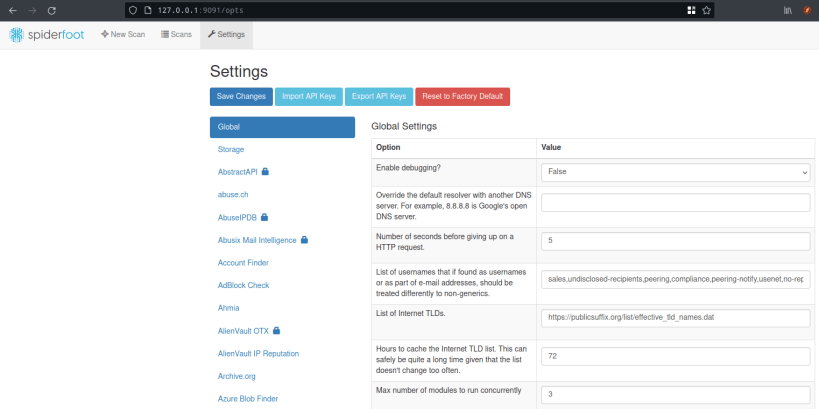 Install SpiderFoot on Linux | Snap Store