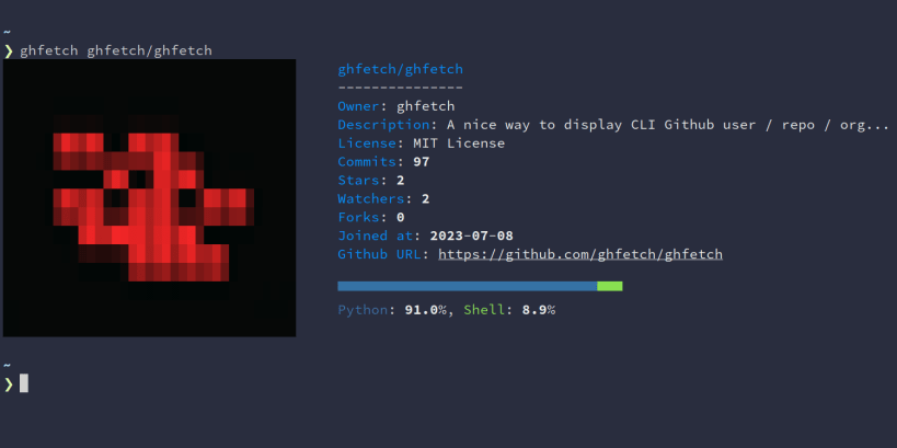 Install ghfetch on Linux | Snap Store