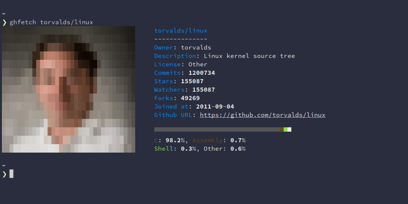 Install ghfetch on Arch Linux using the Snap Store | Snapcraft
