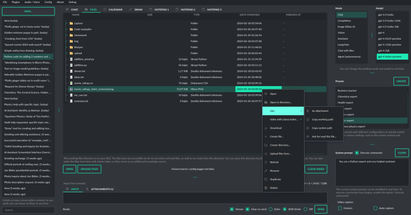 Install PyGPT - Desktop AI Assistant on Linux | Snap Store