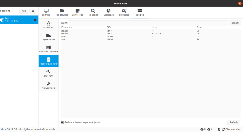 Install muon-ssh on Linux | Snap Store