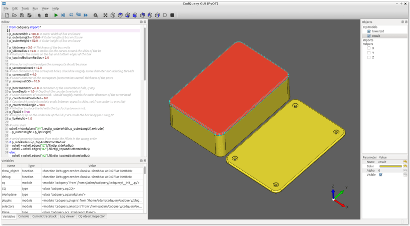 Install cadquery-editor on Pop!_OS using the Snap Store | Snapcraft