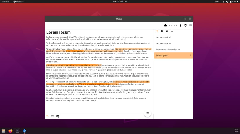 Install Motes - modern notes on Linux | Snap Store