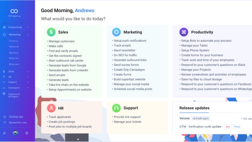 Install 500apps on Linux | Snap Store