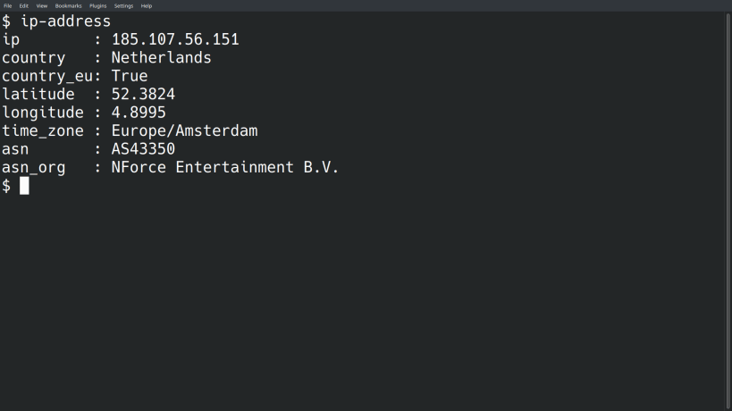 Install ip-address on Pop!_OS using the Snap Store | Snapcraft