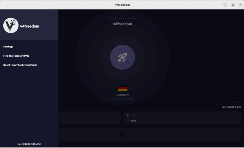 Install v4freedom on Linux | Snap Store