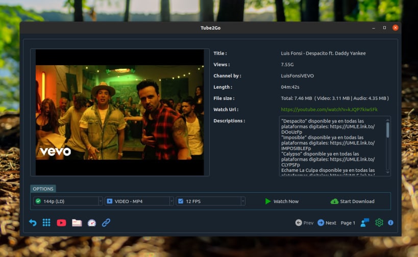 Install TUBE2GO PRO on Linux | Snap Store