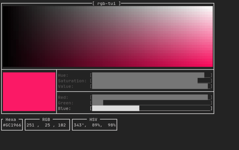 Install rgb-tui on Ubuntu using the Snap Store | Snapcraft
