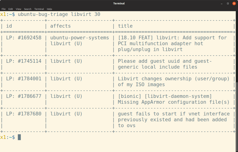 Install Ubuntu Bug Triage on Linux | Snap Store