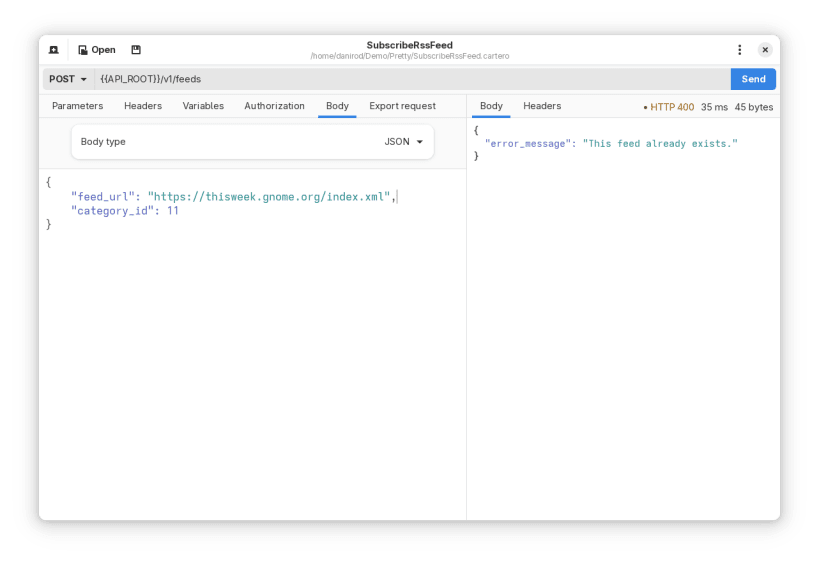 Install Cartero on Linux | Snap Store