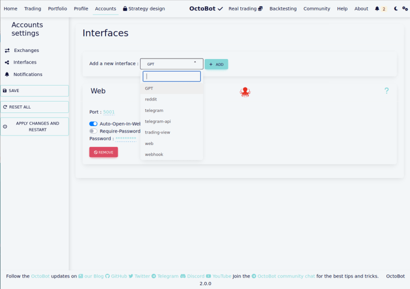 Install octobot on Linux | Snap Store