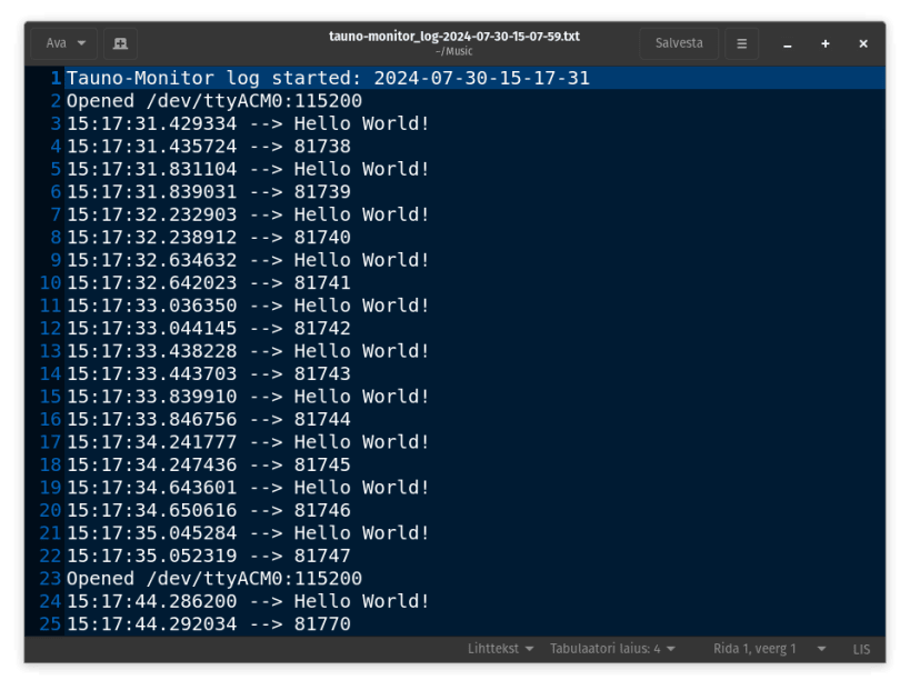 Install Tauno Monitor on Linux | Snap Store
