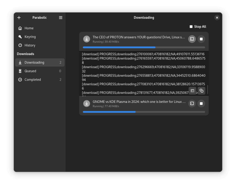 Install Parabolic on Linux | Snap Store