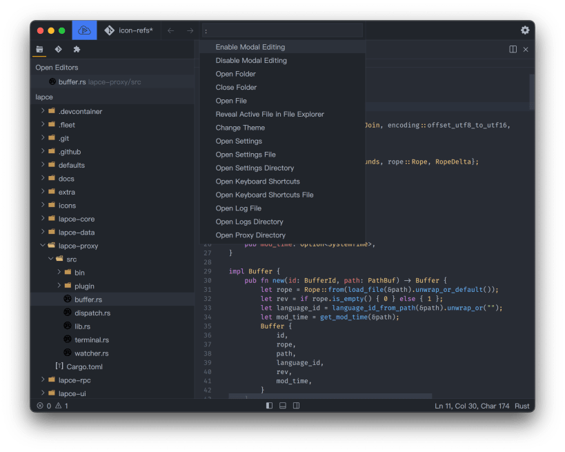 Install lapce on Linux | Snap Store