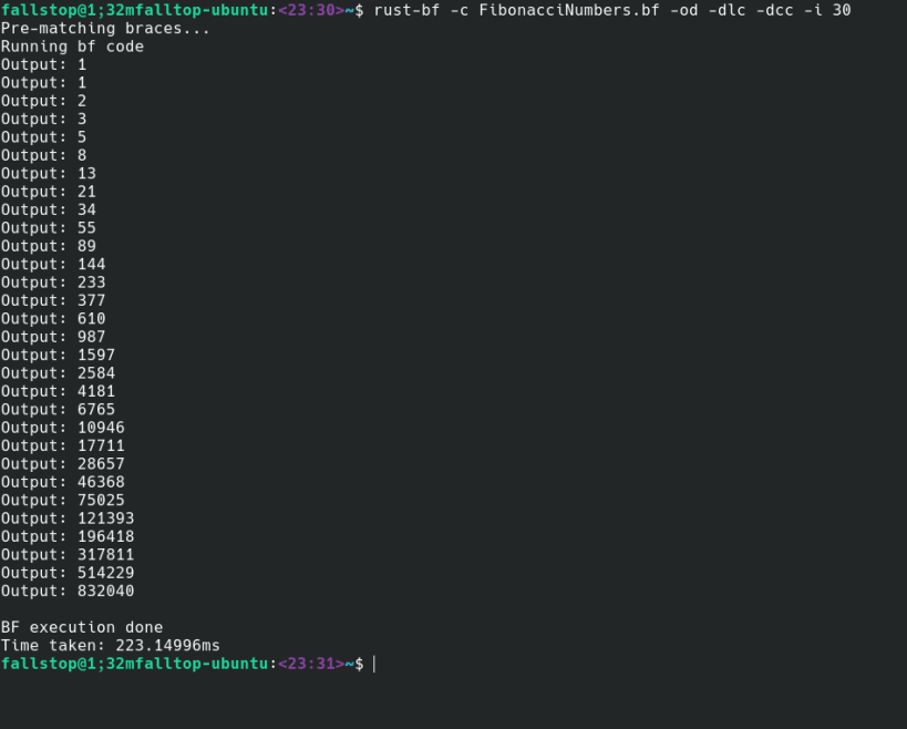 Install rust-bf on Linux | Snap Store
