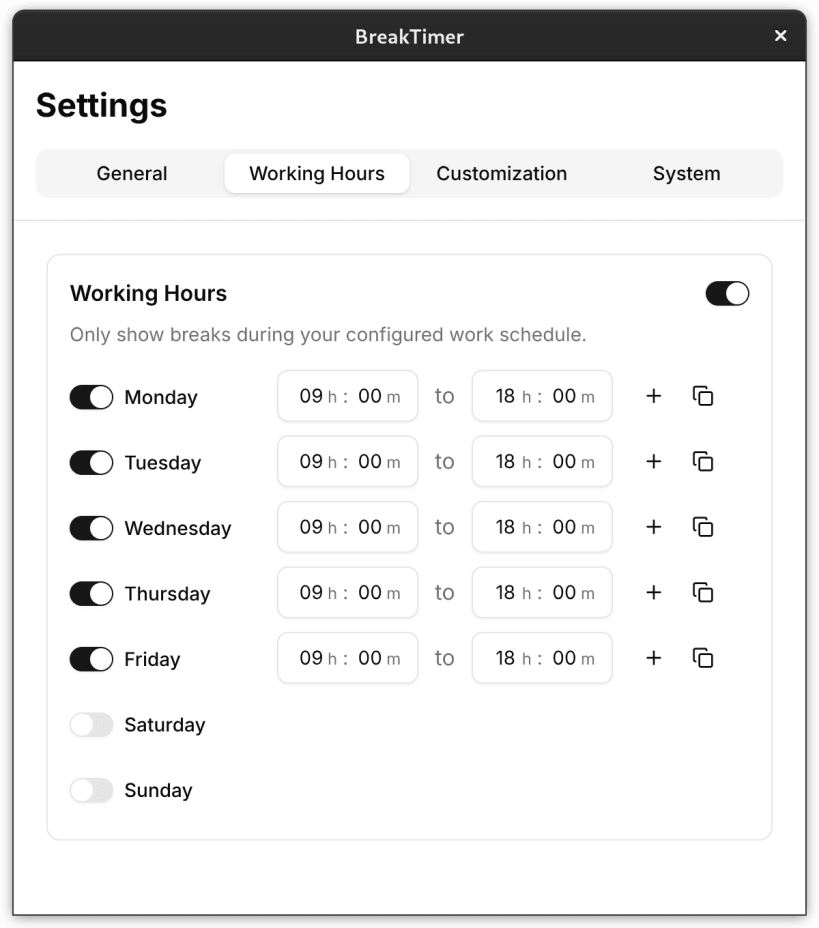 Install BreakTimer on Linux | Snap Store