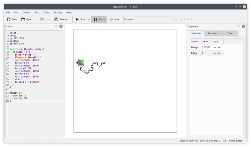 Install KTurtle on Linux | Snap Store