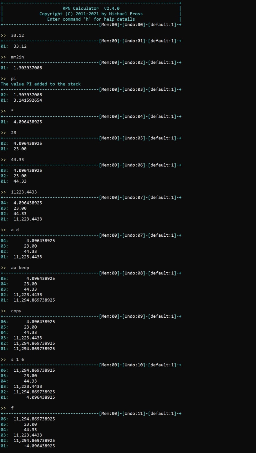 Install RPNCalc on Linux | Snap Store