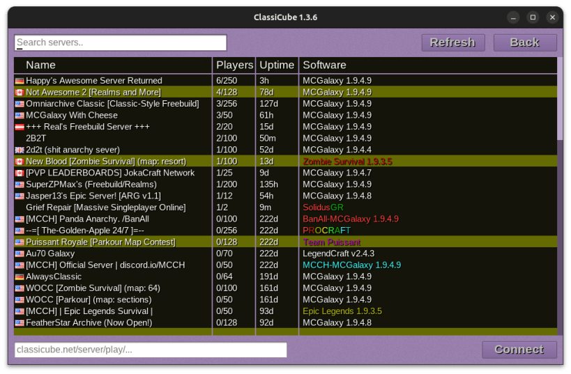 Install ClassiCube on Linux | Snap Store