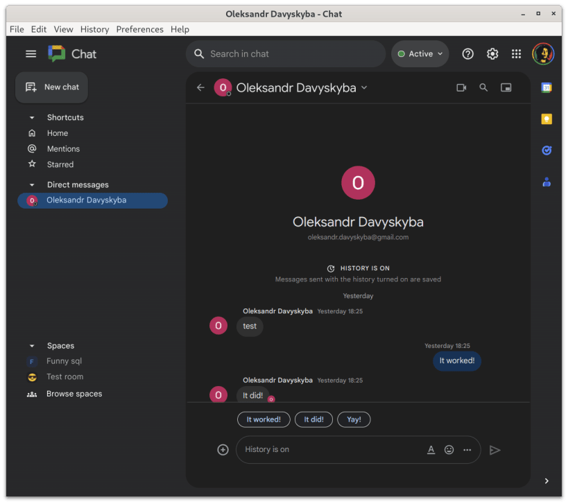 Install google-chat-desktop on Linux | Snap Store