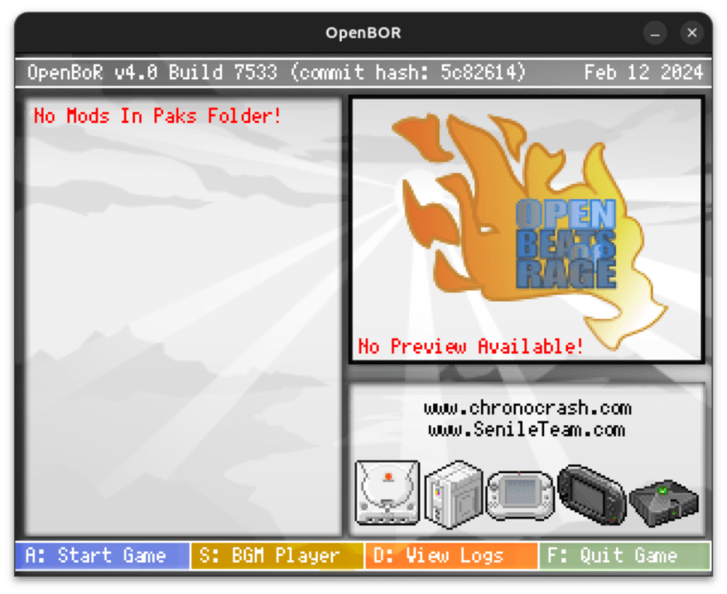 Install OpenBOR 4 on Linux | Snap Store