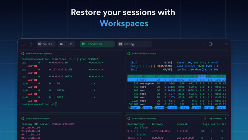 Install Termius - Modern SSH Client on Linux | Snap Store