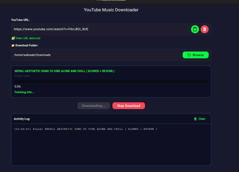 Install YouTube Music Downloader on Linux | Snap Store
