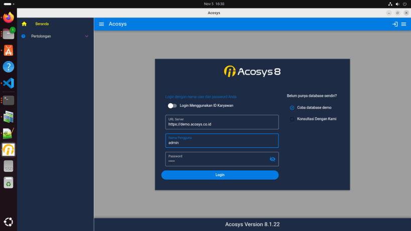 Install Acosys Client on Linux | Snap Store