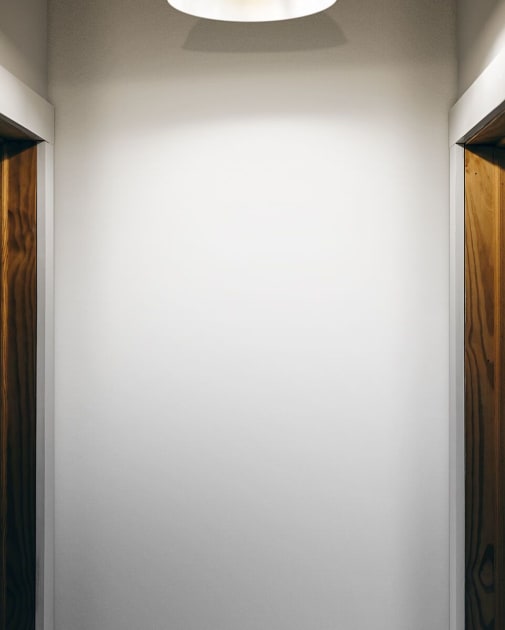 Interior hallway wall mockup