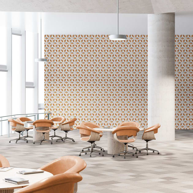 Modern library study area mockup