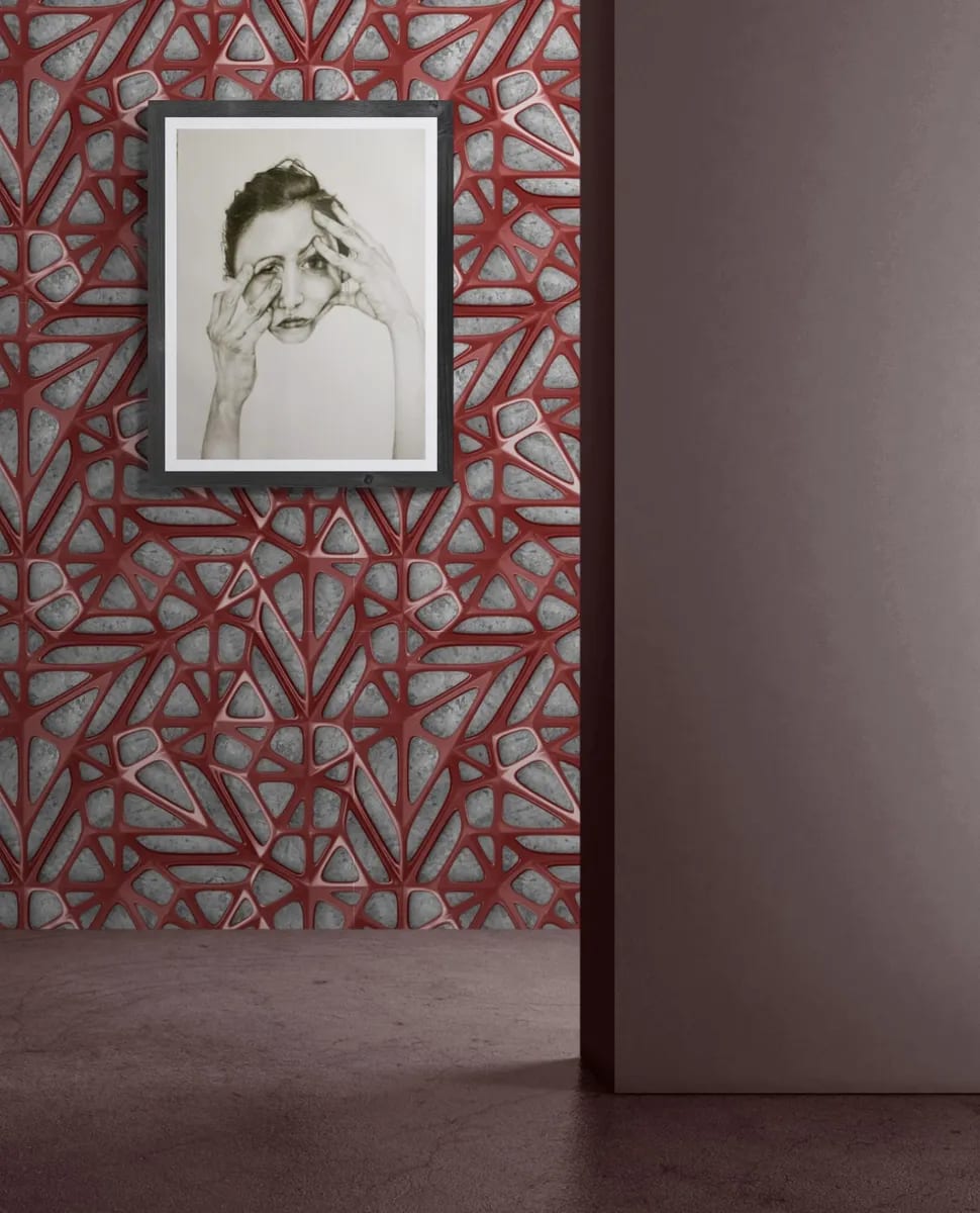 Art gallery corridor wall mockup