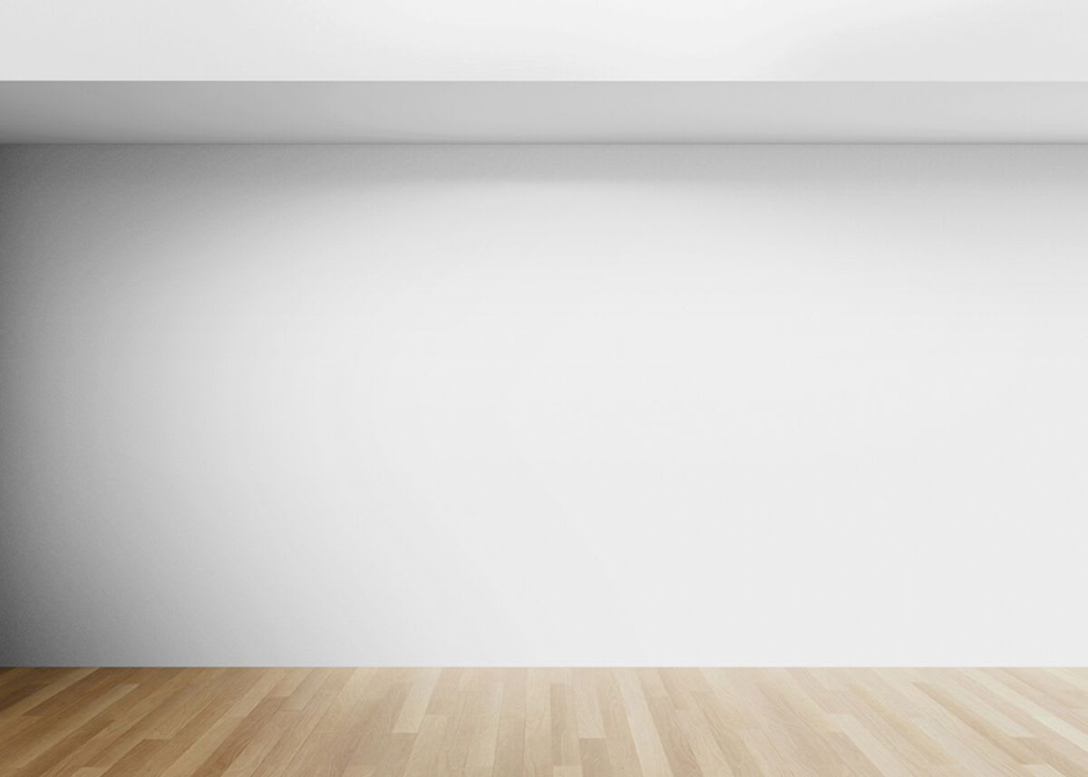 Empty gallery wall mockup