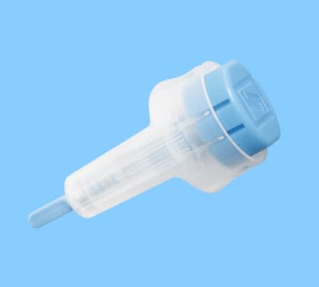 Safety Lancet Mini 28G, lyse blå. 200 stk Caremed AS