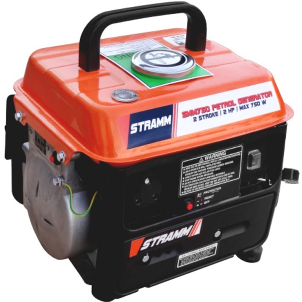 Pre-Owned | Stramm Orange/Black 750w Petrol Generator (Smm750) | Shop Now
