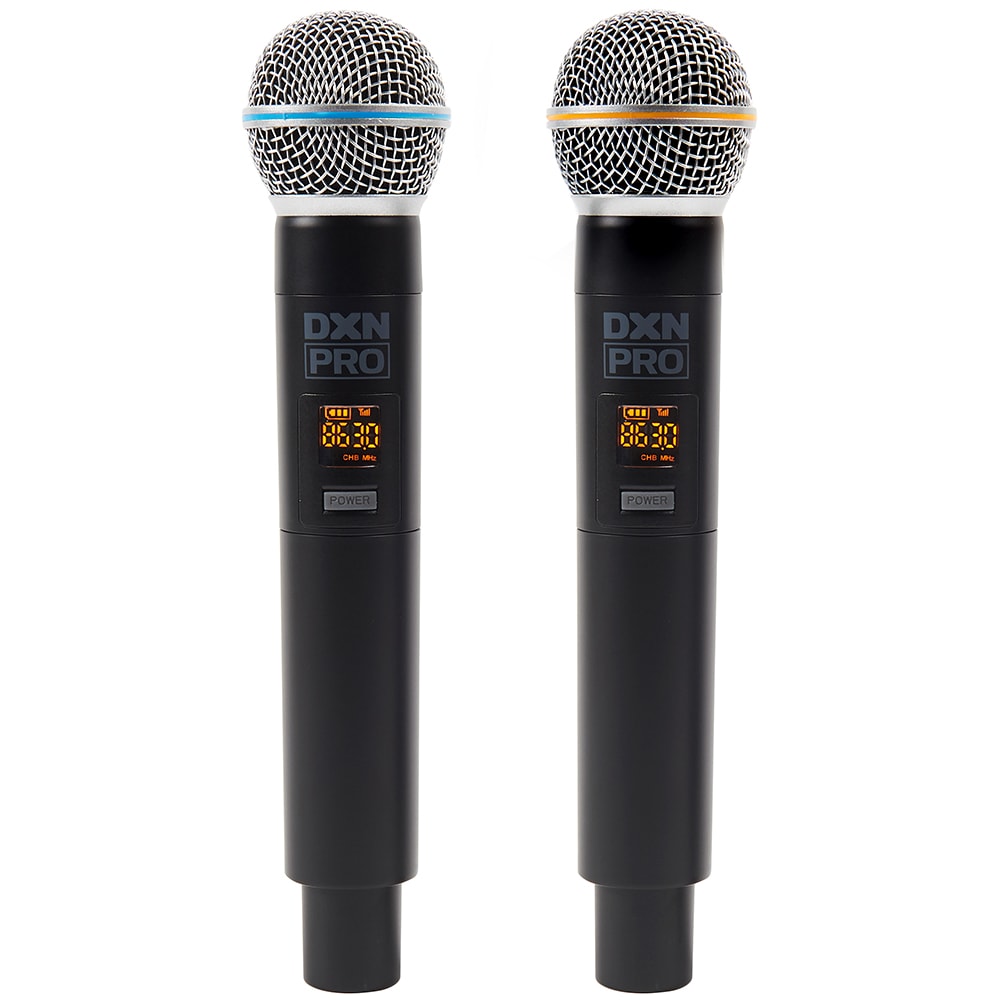 Dxnpro Dual Uhf Wireless Microphones & Usb Receiver | Shop Now